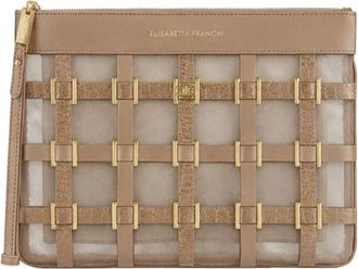 Elisabetta Franchi Femme, Sacs, Beige, Taille: ONE Size Elisabetta Franchi Bags