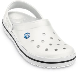 Crocs Clog CROCS Crocband Clog, Damen, Gr. 37, wei&szlig;, Croslite, Schuhe Clog, Sommerschuh, Schlappen, Hausschuh mit zweifarbiger Laufsohle