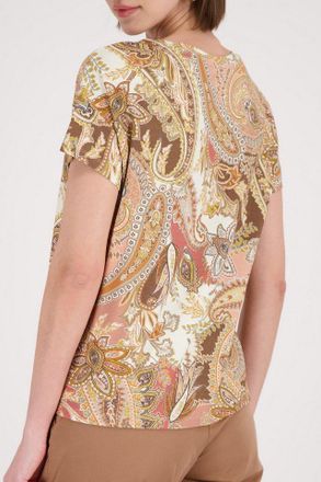 Monari T-Shirt Shirt Paisleydruck allover Regular fit mit Paisleymuster