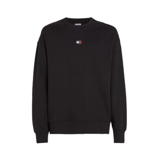 Tommy Jeans Relaxed Fit Rundhals-Sweatshirt - - Sweatshirts & Hoodies - Herren - Schwarzk - S