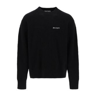 Palm Angels Basic Logo Pullover - - Knitwear - Herren - Schwarzk - M