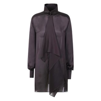 sacai Elegantes Satinkleid - - Dresses - Damen - Braun - L