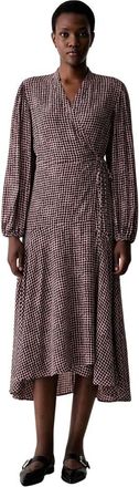Marc O'Polo Femme, Robes, Multicolore, Taille: 40 FR Robe portefeuille &eacute;vas&eacute;e