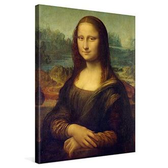 Picanova Leonardo da Vinci - Mona Lisa 30x40cm - Photo sur Toile - Impression sur Toile Haut de Gamme - Image sur Toile pour Décoration Murale Moderne - La Col