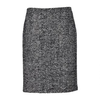 Miu Miu Wollmischung Rei&szlig;verschlussrock - - Skirts - Damen - Schwarzk - L