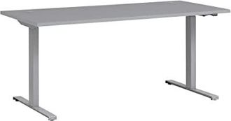 Schildmeyer Schreibtisch Onno, höhenverstellbar, 701600, Holzwerkstoff, platingrau, 160 x 75 x 71 cm