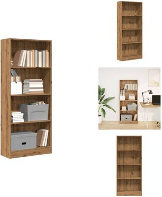 vidaXL Vidaxl - Bibliothèque chêne artisanal 60x24x143 cm bois dingénierie - Bibliothèque - Bibliothèques - Étagère à Livres - Armoire De Rangement