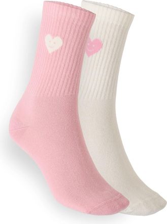 OPUS Damen Socke | YENNIS SMILE Socken aus Organic Cotton im Doppelpack coral blush, 39-41
