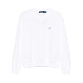 Polo Ralph Lauren Femme, Sweatshirts et sweats &agrave; capuche, Blanc, Taille: 40 FR Polo Ralph Lauren Sweaters White