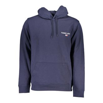 Tommy Hilfiger Blaue Kapuzenpullover mit Logodruck - - Sweatshirts & Hoodies - Herren - Blau - XL