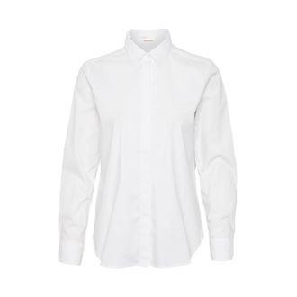 Inwear Chemise Formelle Classique en Coton Blanc - Femme - Blouses et Chemises - Blanc - Taille: 46 FR