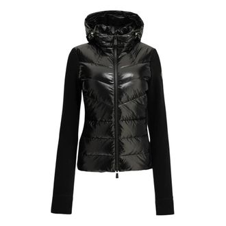 Moncler Zip-Up Strickjacke - - Jackets - Damen - Schwarzk - M