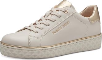 Marco Tozzi Damen Sneaker flach Vegan Freizeit, Beige (Cream Comb), 36 EU