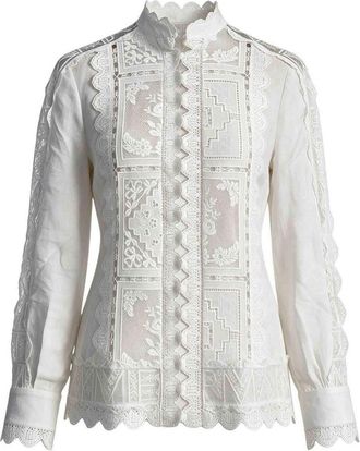 Zimmermann Blouse - Blanc