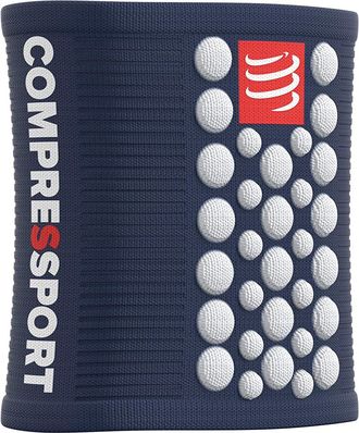 Compressport Compressport Herren Schweissbaender Sweatband, Blau/Weiss, One Size, CS4WSTV25080WH