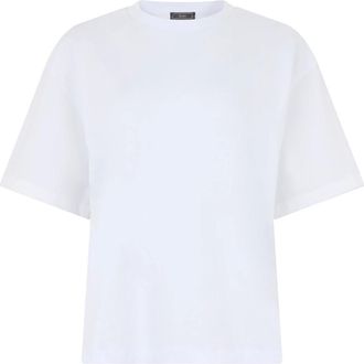 Herno Femme, Tops, Blanc, Taille: 42 FR T-Shirt en Jersey Compact et Nylon Maestro