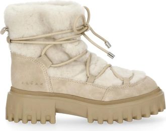 Hogan Femme, Chaussures, Beige, Taille: 37 1/2 EU Bottines H700