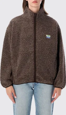American Vintage Kurze Fleecejacke mit Stehkragen und Rei&szlig;verschluss