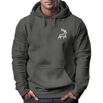 Generic Sweat a Capuche Homme Hooded Sweatshirt Sweats à Capuche en Velours Casual avec Imprimé pour Homme et Femme, Pull Décontracté à Capuche et Cordon de S