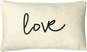 furn. Shearling-Polyester gefülltes Kissen, Love, 30 x 50cm