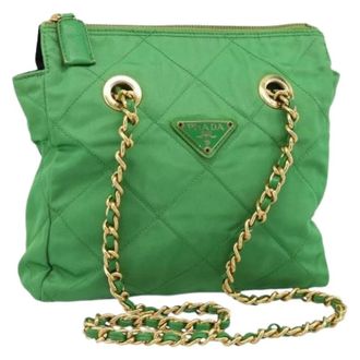 Prada Sac bandouli&egrave;re vintage doccasion - Femme - Pre-owned - Vert - Taille: ONE Size