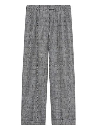 Kenzo pantalon de tailleur &agrave; carreaux - Gris