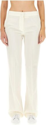 Fabiana Filippi Femme, Pantalons, Blanc, Taille: 40 FR Pantalon &Eacute;vas&eacute; Structur&eacute; en Laine