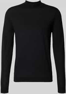 Roy Robson Slim Fit Strickpullover aus reiner Schurwolle mit Stehkragen