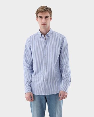 van Laack Oxfordhemd mit Streifen Comfort Fit