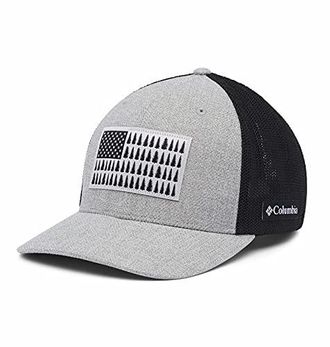 Columbia Casquette en Maille avec Drapeau darbre-Couronne Haute Baseball, Gris chin&eacute;/Noir, L/XL Mixte