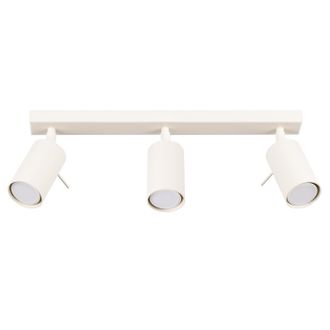 Sollux Lighting Deckenlampe Deckenleuchte Deckenstrahler Einstellbar Stahl 3 Flammig 45 x 6 x 17 cm Beige Ring