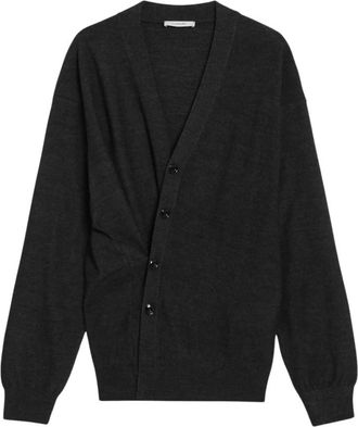 Christophe Lemaire Femme, Pulls, Gris, Taille: 36 FR Relaxed Twisted Cardigan