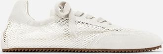Arket Sneaker Aus Veloursleder Und Mesh -Wei&szlig;