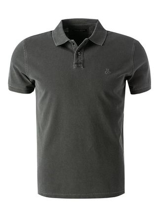 Marc O'Polo Herren Polo-Shirt schwarz Baumwoll-Piqu&eacute;