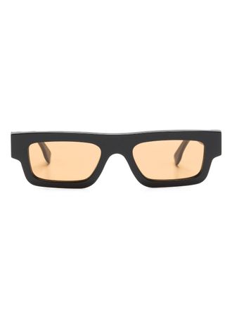 Retro Superfuture Sonnenbrille mit eckigem Gestell - Schwarz