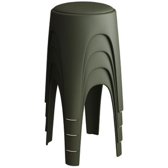 Generic 18.9Zoll stapelbare St&uuml;hle mit gepolsterten Sitzen, Runde Nesting Plastik f&uuml;r Flexible Klassenzimmer, Familie Versammlung, Langlebige R&uuml;ckenlose, Bunt