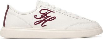 Tommy Hilfiger Sneakers Th Icon Court Script Premium FW0FW09604 Creme