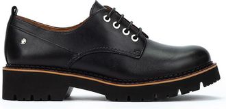 Pikolinos Flache Schuhe in Leder Vicar f&uuml;r Frauen Farbe Black