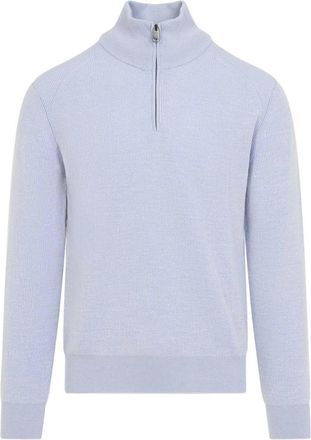 Brioni Rundhalspullover - Blau