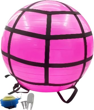 Generico Schweizer Gymnastikball - Yoga-Bälle | Geburtsball mit Pumpe | Gym Fitness-Ball mit Pumpe | Balanceausrüstung für das Training | Mehrzweck-Pilatesausr