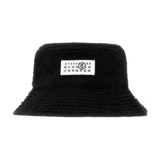Maison Margiela Bucket Hat mit Patch - - Accessories - Herren - Schwarzk - ONE SIZE