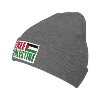 Generic Extensible Bonnet Tricot&eacute;, Palestine Libre! Je Soutiens la Palestine, Classique Chapeau dhiver Tricot&eacute;, Bonnets en Tricot pour Femme, Adultes, Ski