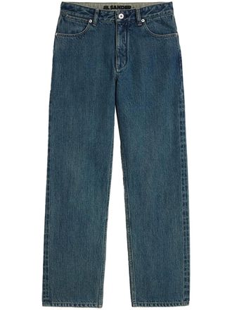 Jil Sander Schmale Jeans - Blau