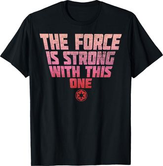 Star Wars The Force Is Strong With This One Color Fill T-Shirt