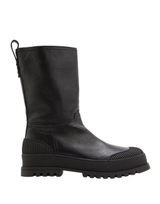 8 by YOOX LEATHER CAP TOE BOOTS