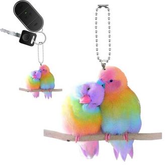 Generic Porte-cl&eacute;s en m&eacute;tal &eacute;l&eacute;gant en forme doiseau | Ornements de r&eacute;troviseur de voiture, porte-cl&eacute;s l&eacute;ger pour usage quotidien pour sacs, cl&eacute;s, cadeaux ave