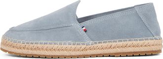 Tommy Hilfiger Herren Espadrilles Flex Loafer mit Logo, Grau (Overcast Grey), 40