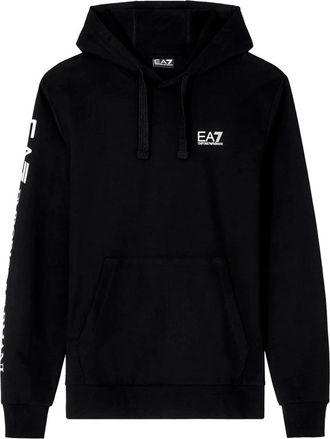Emporio Armani Emporio Armani Ea7, Homme, Sweatshirts et sweats &agrave; capuche, Noir, Taille: M Train Logo Series Sweat &agrave; capuche