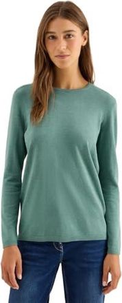 Cecil 3015619 Pull Basique, Jewel Green Melange, S Femme