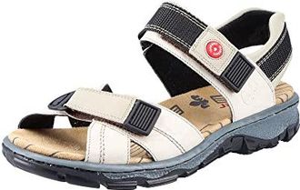 Rieker 68851, Sandales Bout fermé femme, Beige (Crema/Champignon), 36 EU